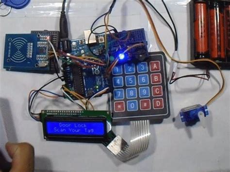 Rfid And Keypad Based Door Lock Using Arduino Access Control System