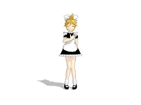 Len Kagamine Maid Model By Anonusagisan On Deviantart