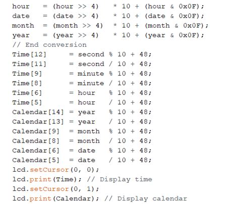 Real Time Clock With Ds Using Arduino