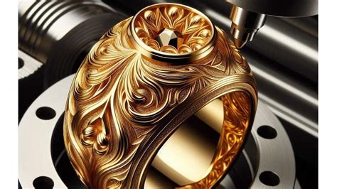 تراش طلا با دستگاه Cnc آجین