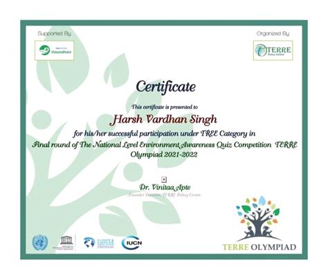 Harsh Vardhan Singh On Linkedin Connections Certificate Share Environment Biodiversity