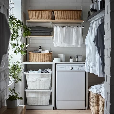 Sorting And Organizing Laundry In A Small Apartment With Limited Space