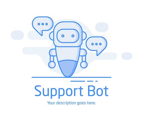 Customer Support Service With Artificial Intelligence Chatbot Support Bot Robot Icon Thin