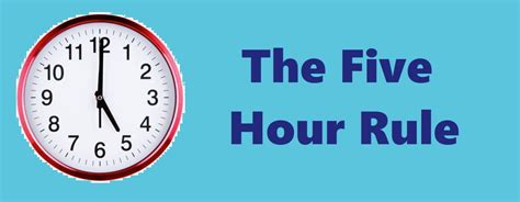 The 5 Hour Rule Learn Something