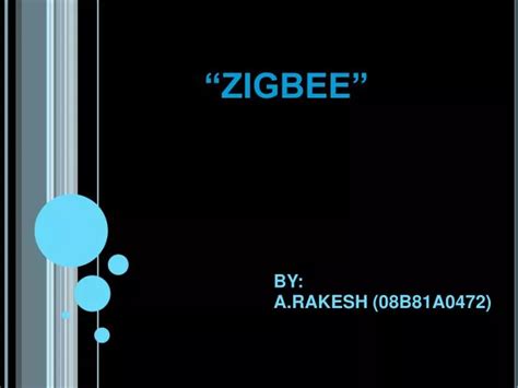 PPT ZIGBEE PowerPoint Presentation Free Download ID