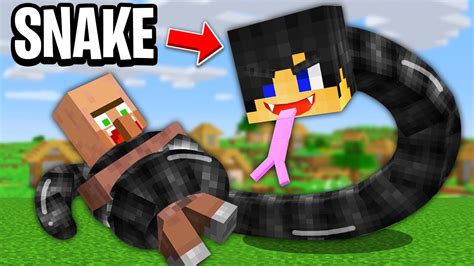 Minecraft But You Turn Into A Snake Minecraft Videos