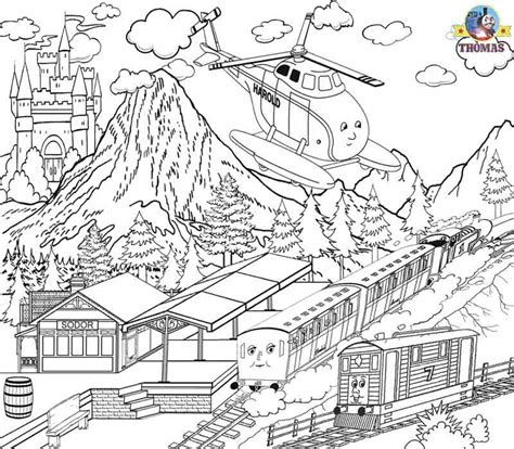 Train Station Coloring Pages At Free Printable