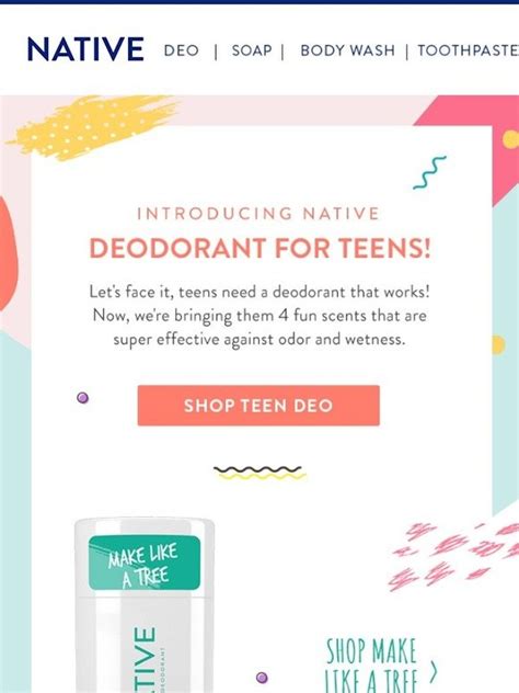 Native Introducing Native Deo For Teens Milled