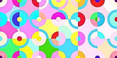 Circle Quarters Backgrounds Seamless Bright Angles Textures Abstract