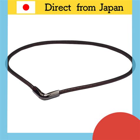 Phiten Mens Aluminum Rakuwa Extreme Standard Necklace Black Red 50cm Alleviates Shoulder