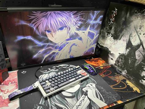 Killua Zoldyck Cherry Keycap Set Anime Inspired Kawaiikeycaps