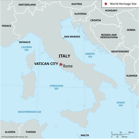 Vatican City On A Map Of Italy Adams Printable Map