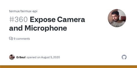 Expose Camera And Microphone · Issue 360 · Termuxtermux Api · Github