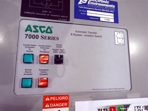 Used Asco 7000 Series Bypass Isolation Ats Automatic Transfer Switch