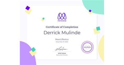 derrick mulinde on linkedin microverse react and redux module derrick