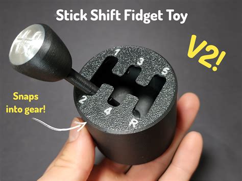 Stick Shift Fidget Toy V2 Gear Shift By Dr3d Prints Makerworld
