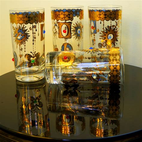 1960s Promotional Novelty Jeweled Glasses Turtle Sun Butterfly Unsigned