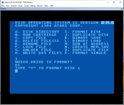 atari altirra emulator programmermind