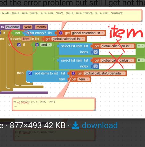 Error While Creating A New List Mit App Inventor Help Mit App Inventor Community