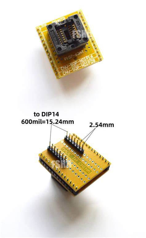 150mil SOP14 Test Socket OTS 14 16 0 3 Socket SOP14 To DIP14 CNV SOP NDIP14 Programmer Adapter