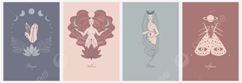 Boho Pósters Mitología Mística Desnuda Descarga gratuita de plantilla