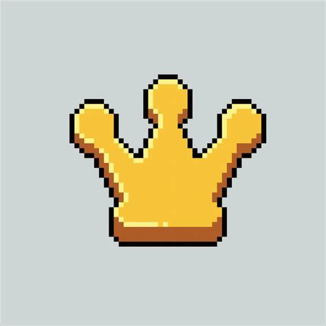 Pixel Art Illustration Crown Pixelated King Crown King Royal Crown