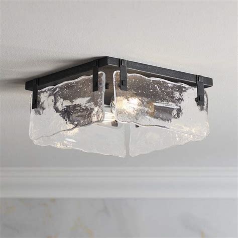 Square Glass Ceiling Light Shade Shelly Lighting