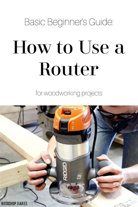 A Man Working On A Router With The Words Basic Beginners Guide How To Use A Router For