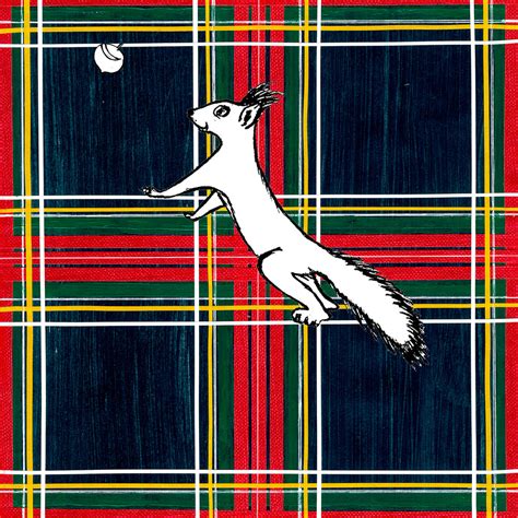 Simon The Squirrel Tartan Chateau De Lalande