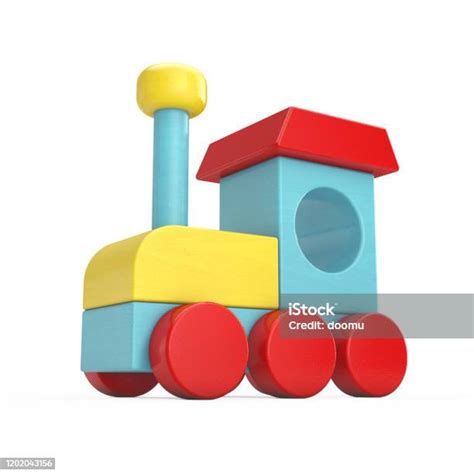 다채로운 어린이 나무 장난감 기관차 열차입니다 3d 렌더링 0명에 대한 스톡 사진 및 기타 이미지 0명 개념 건설 산업 Istock