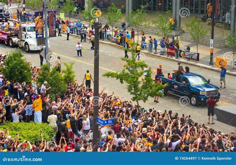 Cavs Parade Jr Smith Editorial Photography Image Of Cavs 74264497