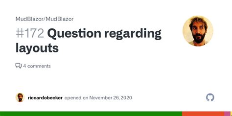 Question Regarding Layouts · Issue 172 · Mudblazormudblazor · Github