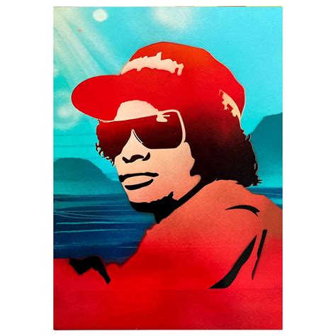 Eazy E Stencil Graffiti