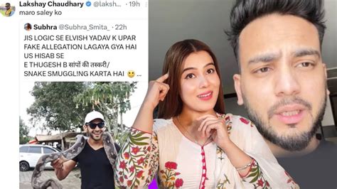 Elvish Yadav Controversy Ke Support Me Aaye Youtubers Lakshay