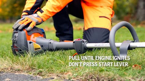 How To Start A Petrol Grass Trimmer Youtube