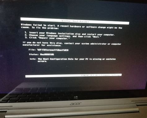 Windows Failed To Start How Can I Fix My Aspire Switch 10 Acer Community