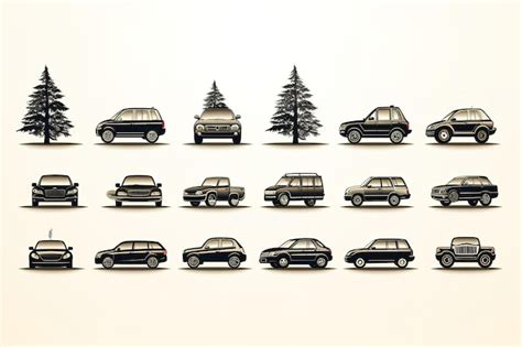 Premium Vector Passenger Cars Set 4 Set Of The Car Icons In Vector
