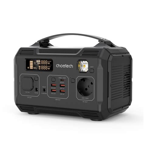 Портативная мобильная зарядная станция Choetech 300w 83200 Mah Type C