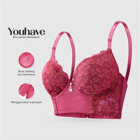 Jual Youhave Youve Bh Bra Wanita Jumbo Bra Wanita Cup C Jumbo Bh