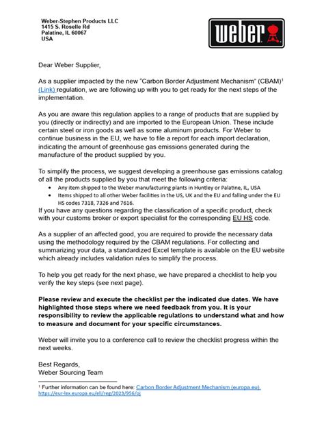 Weber Information Request Cbam 3 2024 02 14 Pdf