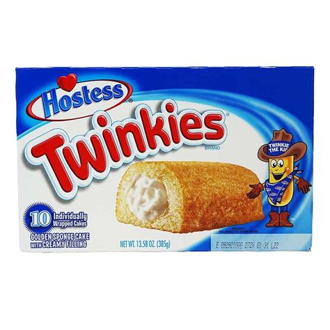 Hostess Twinkies Individually Wrapped Creamy Golden Sponge Cake 10