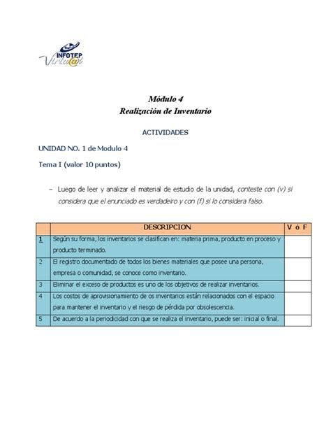 Actividad No 1 Modulo 10 Pdf