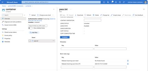 测试 Defender For Storage 数据安全功能 Microsoft Defender For Cloud