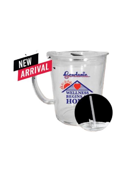 [glasswares] Jack Glass With Lid And Straw