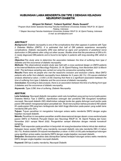 Neuropati Diabetik Pemicu 3 Pdf