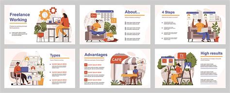 Programmer Working Concept For Presentation Slide Template Brochure