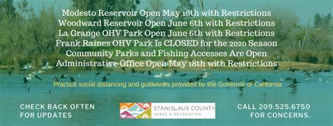 Parks Recreation Stanislaus County