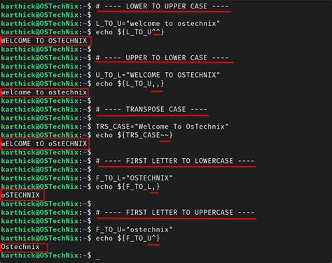 Bash String Manipulation Ostechnix