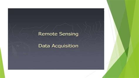 Remote Sensing Data Acquisition Pptx