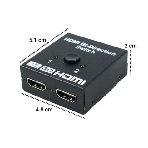 jual hdmi switch splitter duplicator input output 2 port kabel arah